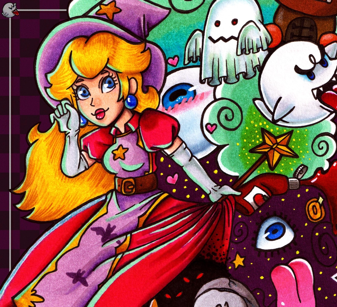 Peach in Horror Land Sticker - Etsy
