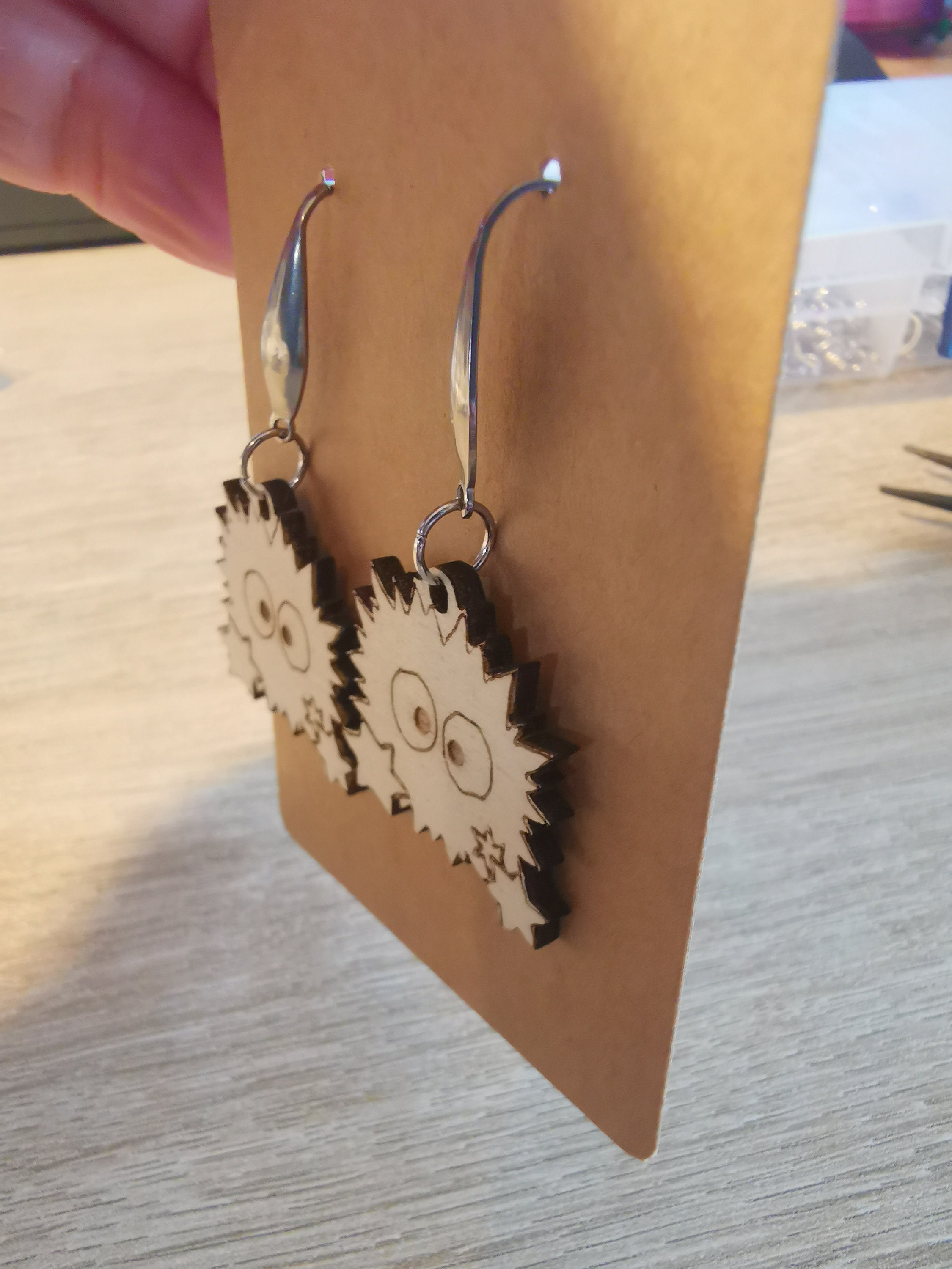 Ghibli Soot Sprite Svg Laser Earrings Monster Stars Cute Lasercut File ...