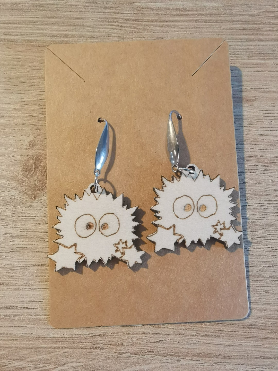 Ghibli Soot Sprite Svg Laser Earrings Monster Stars Cute Lasercut File ...