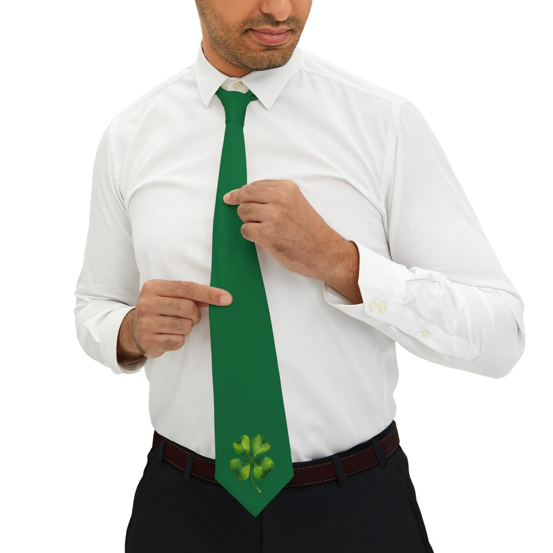 Four Leaf Clover Necktie - Etsy