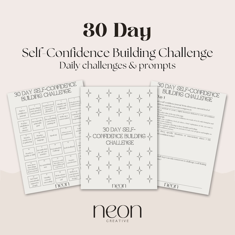 30 Day Self Confidence Building Challenge - Etsy