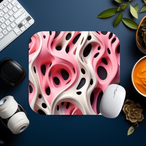 Mouse Pad Png Sublimation Designs, Playful 3D Inflated Slime Pink and ...