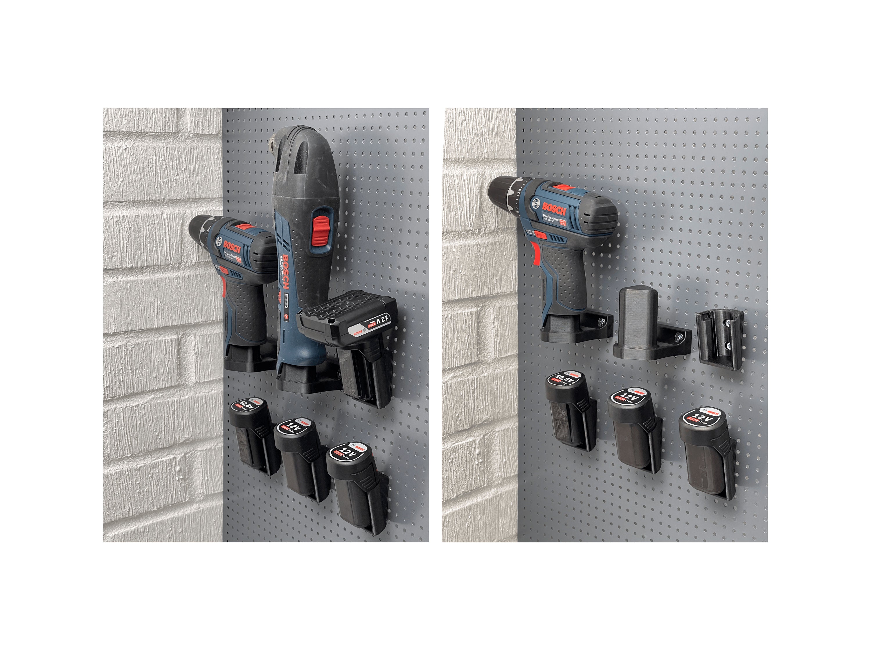 Tool Holder for Bosch Professional 12V & 10.8V Tools | Wall Mount Tool ...