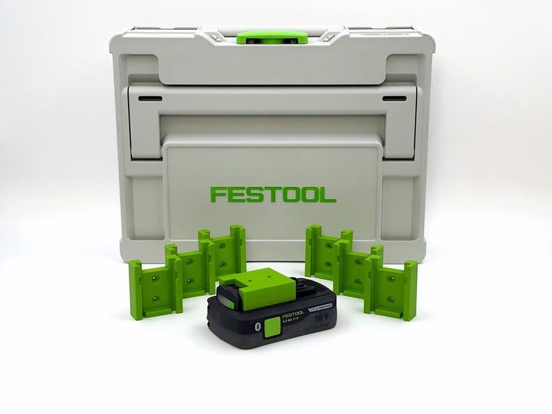 Battery Holder for Festool 18V Batteries | Locking Wall Mount for ...