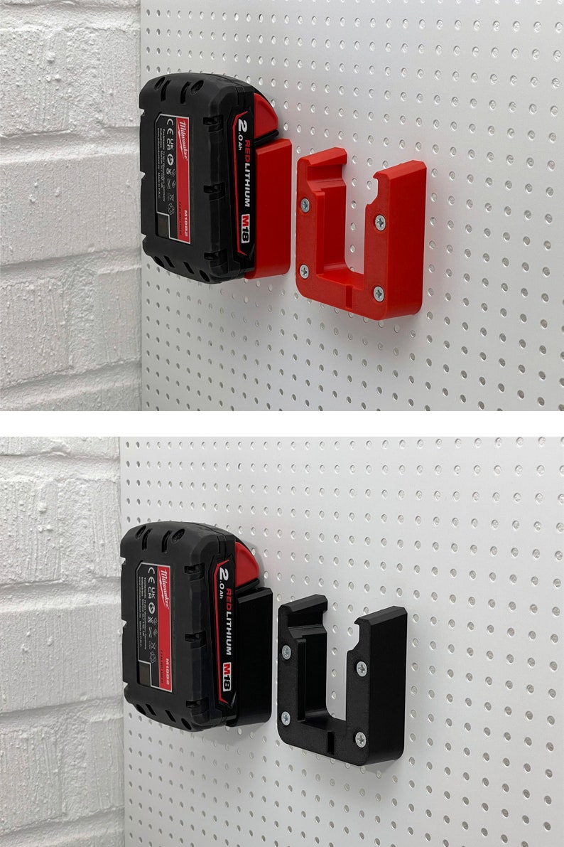 Battery Holder for Milwaukee M18 18v Batteries Organize Your Workshop ...