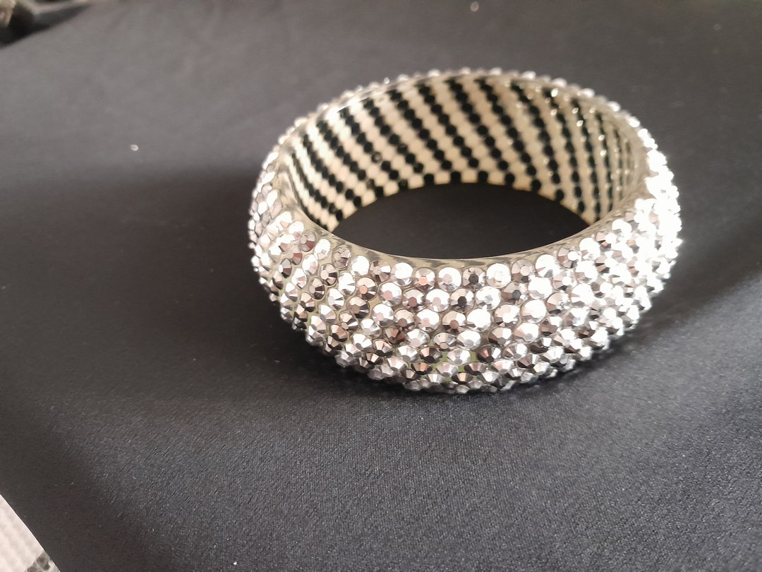 Swarovski Crystal Rhinestone Bangle - Etsy