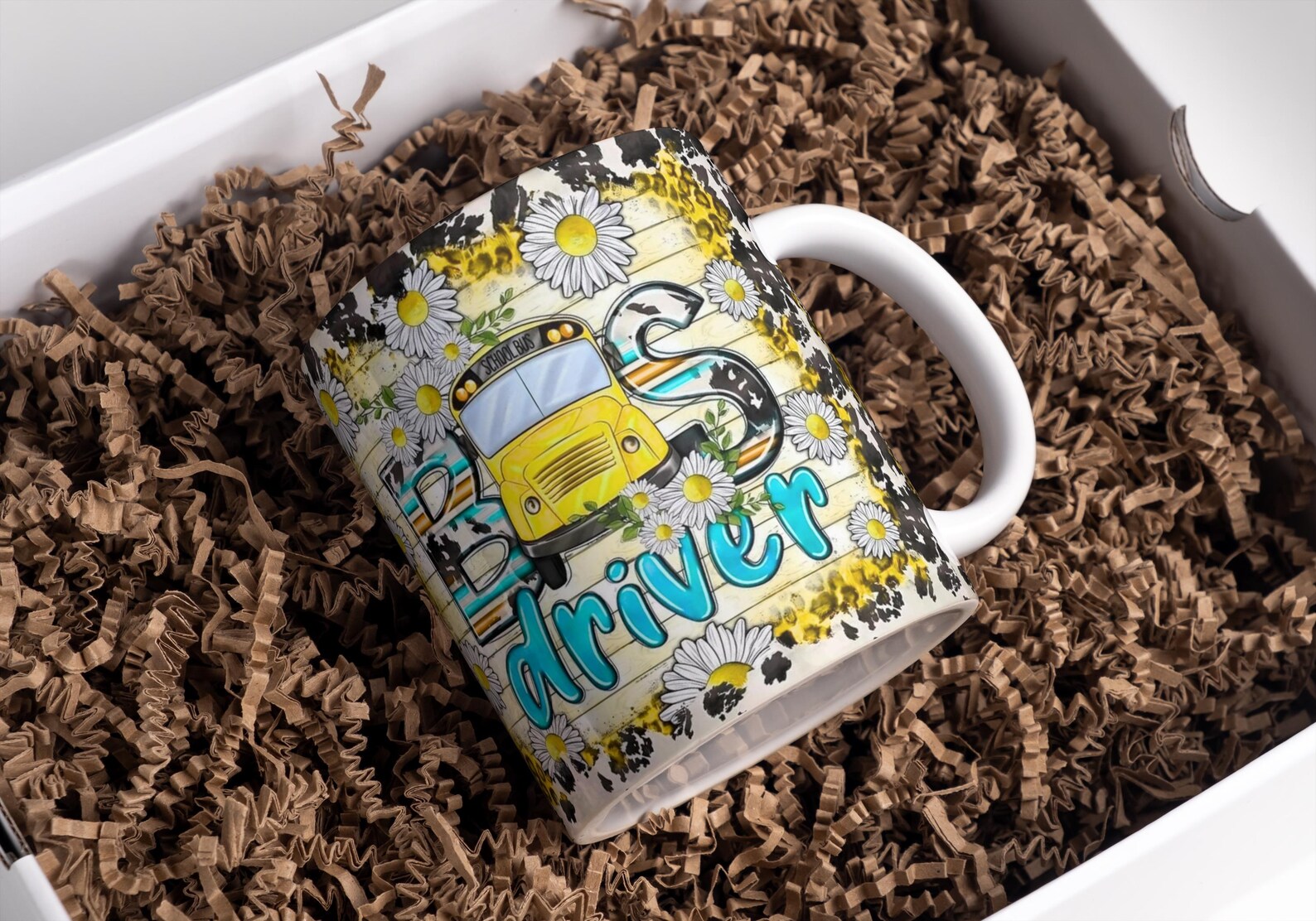School Bus Driver Mug Template: Wrap Around Design (digital Download ...