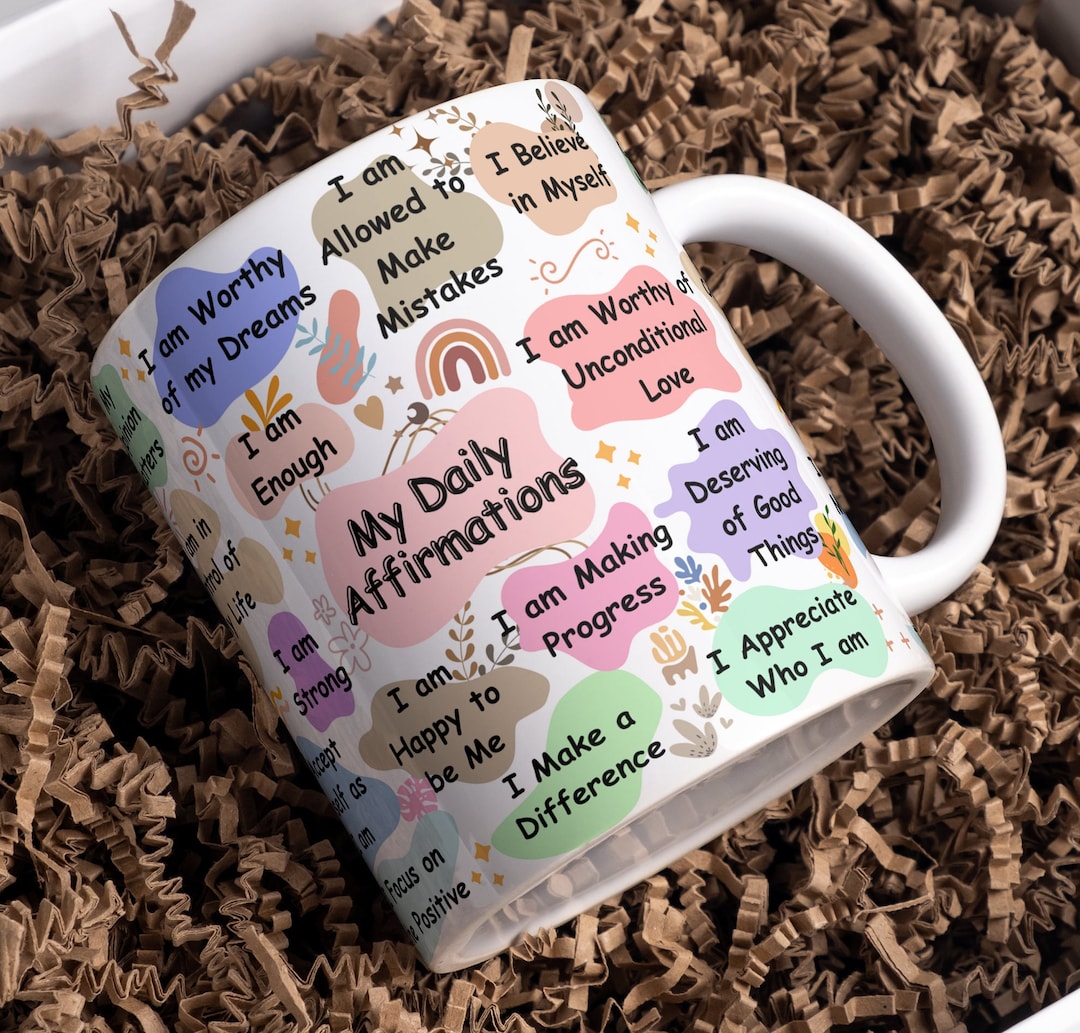 My Daily Affirmations Cup Sublimation Digital Design, Affirmation Mug ...