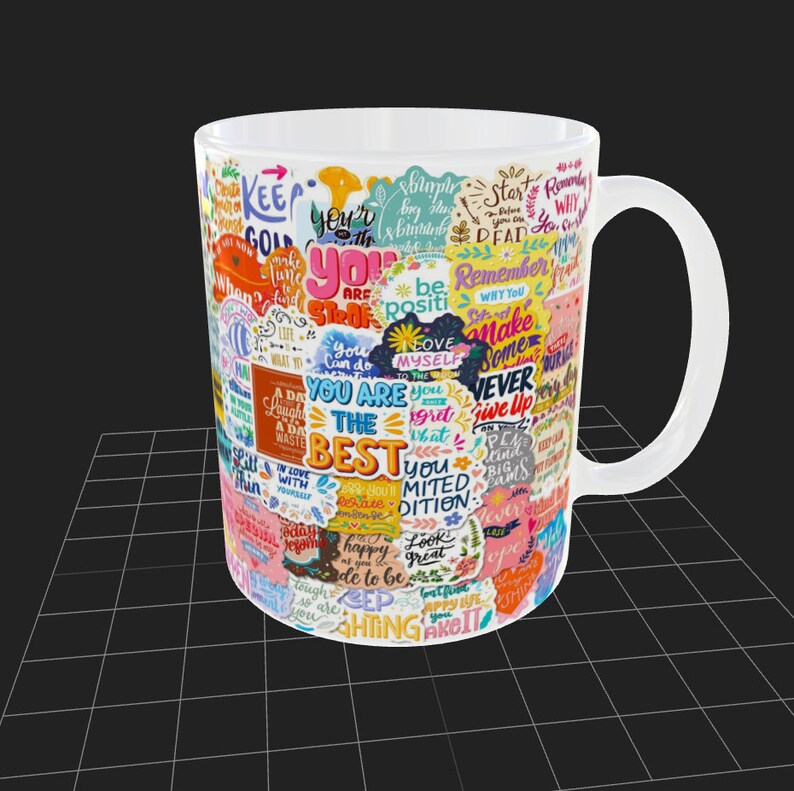 Affirmation Mug: Self Love Wrap Around Design (digital Download) - Etsy
