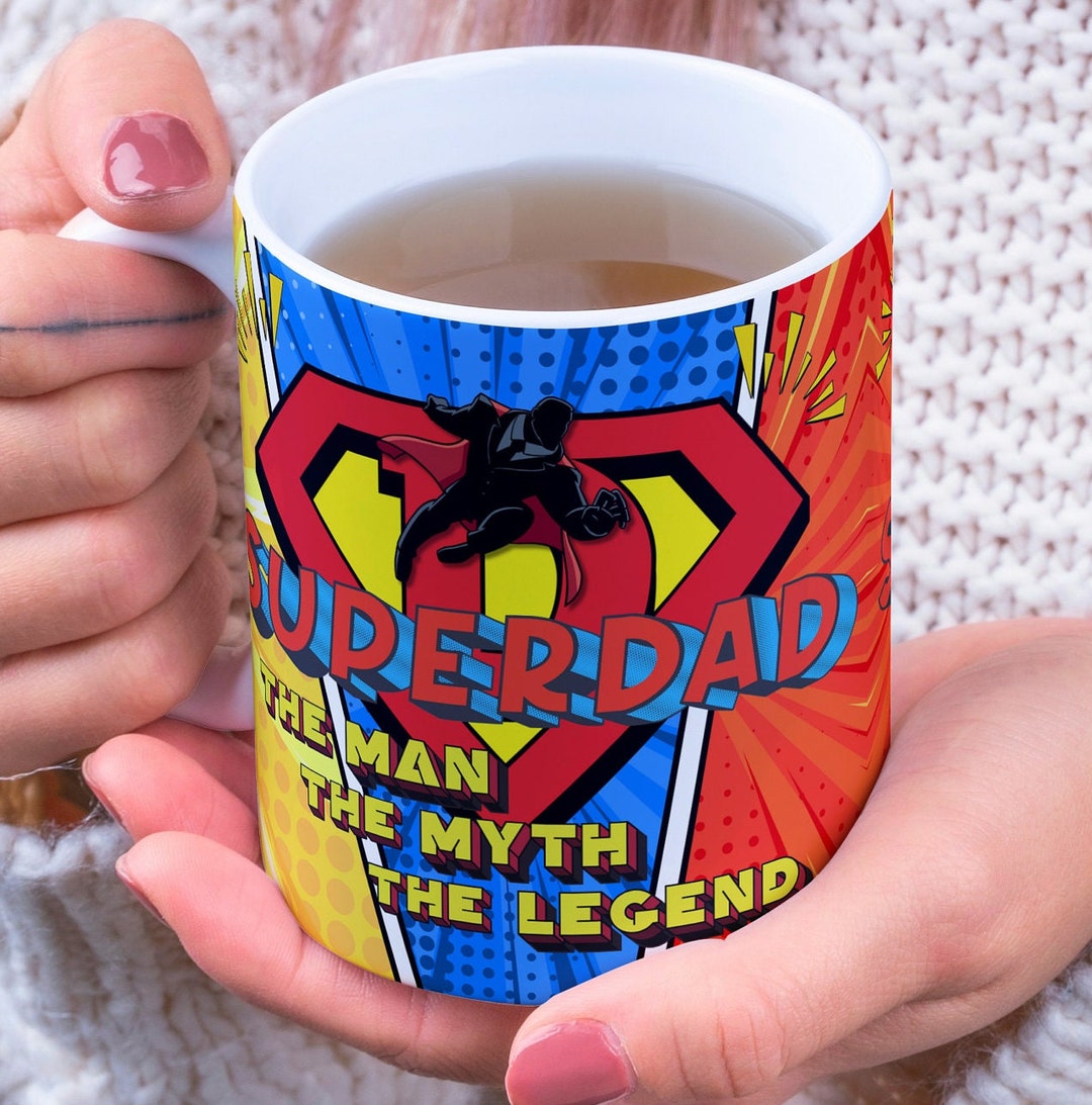 Super Dad Mug, Daddy Mug, Dad Life Digital Design, 15oz & 11oz, Father ...