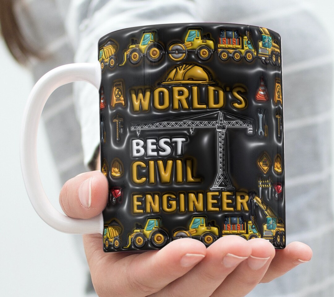 Civil Engineer Mug Sublimation Digital Design, Engineer Affirmation Mug ...