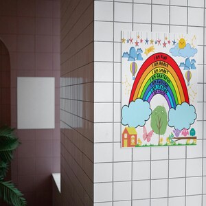 Self-worth Poster, Sublimation PNG, Positive Quotes, Classroom Wall ...