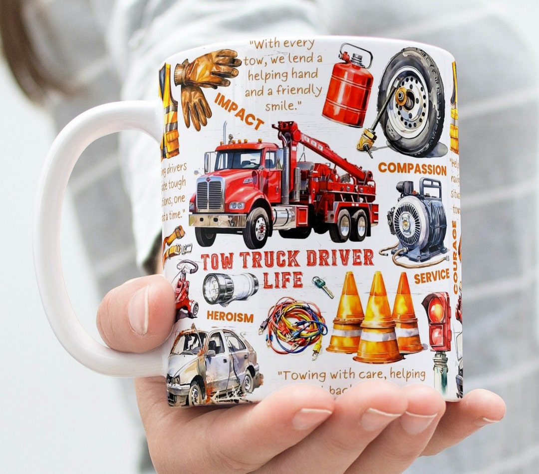 Truck Driver Mug Sublimation Digital Designs, Driver Affirmation Mug ...