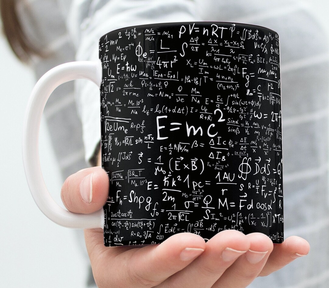 Physics Formula Teacher Mug, Wrap Around Digital Cup Designs, 11oz ...