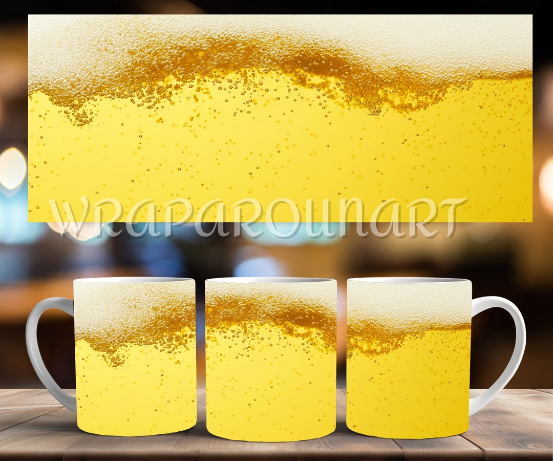 Beer Fizz Mug Wrap Around Design (digital Download) - Etsy