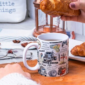 Truck Driver Mug Sublimation PNG Digital Designs, Driver Affirmation ...