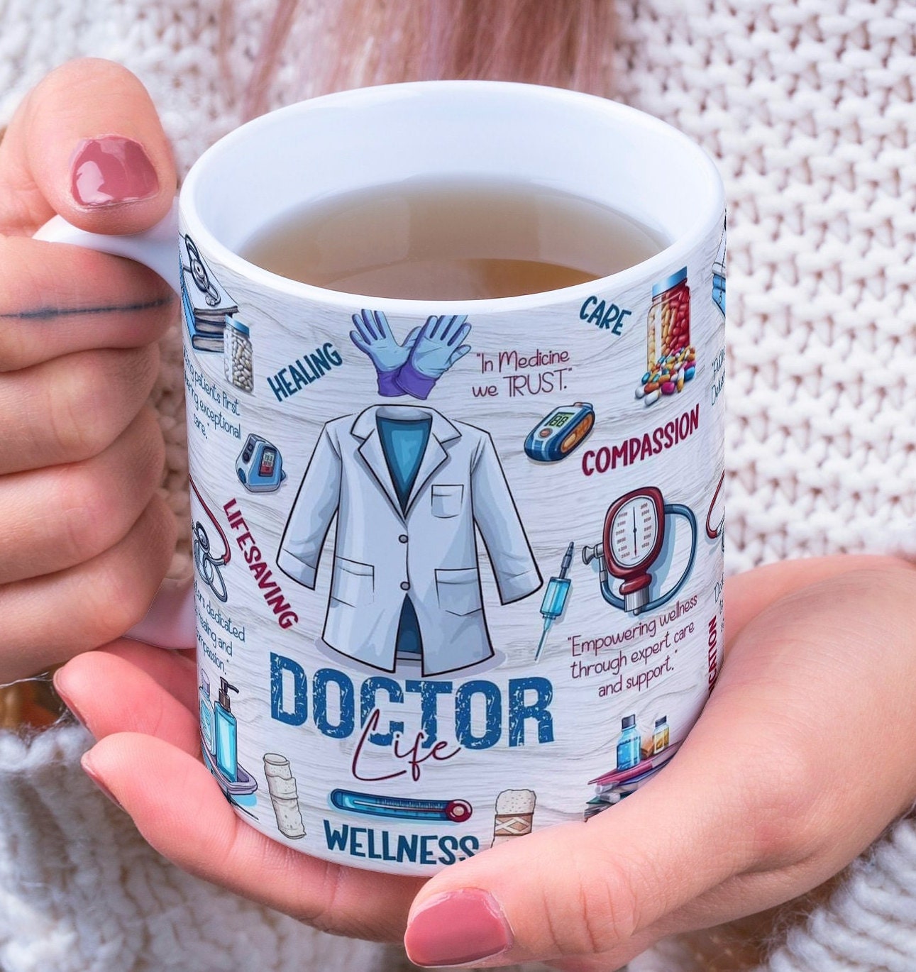 Doctor Life Mug Sublimation Digital Designs, Doctor Affirmation Mug ...