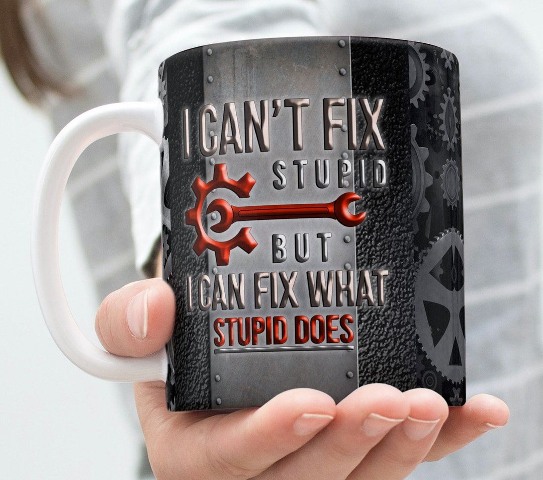 Mechanic Mug Sublimation PNG Digital Designs, Funny Mechanic Mug Wraps ...