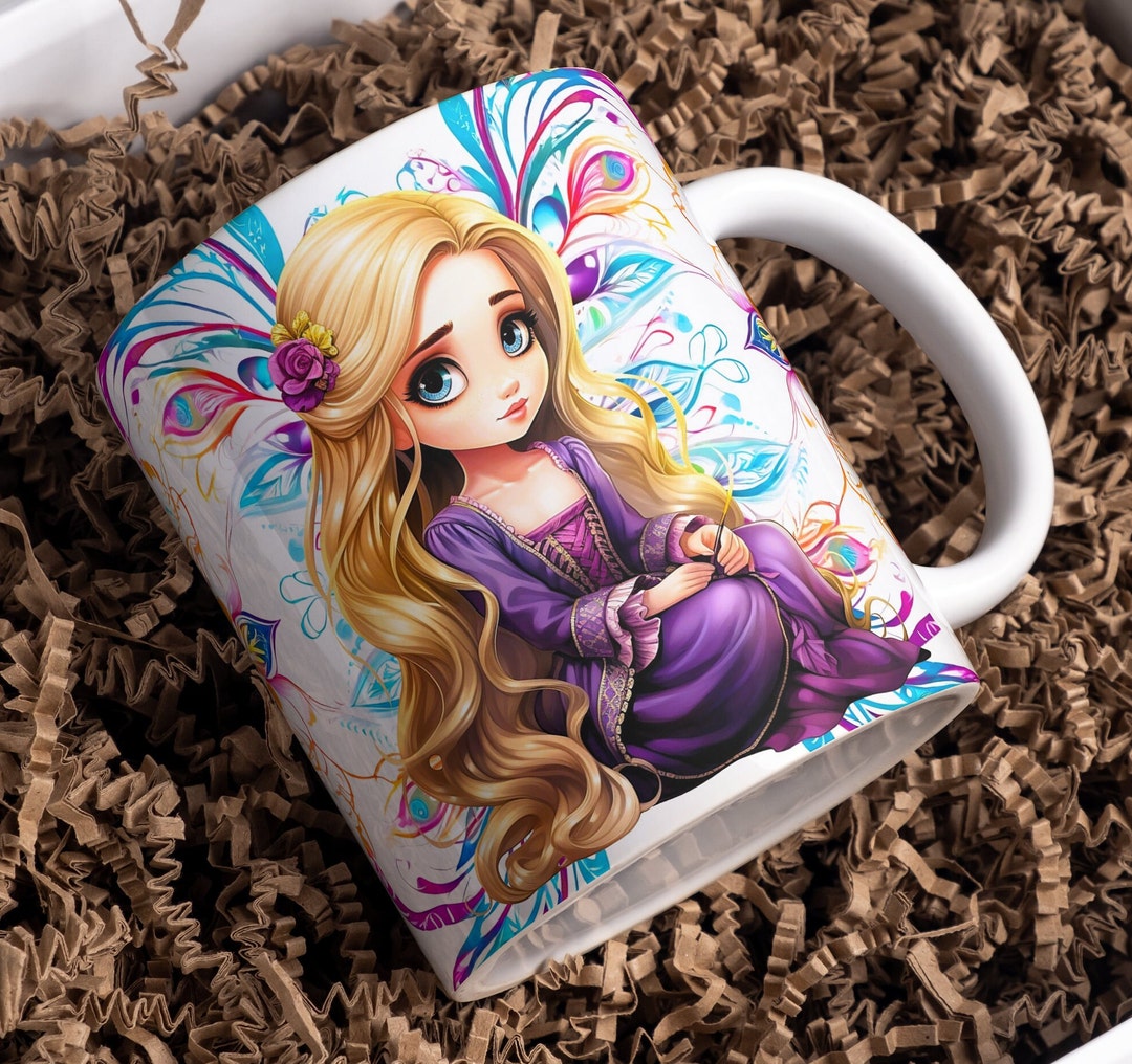 12 Cute Baby Princess Cup Wrap Around Mug Design 11oz, 15oz ...