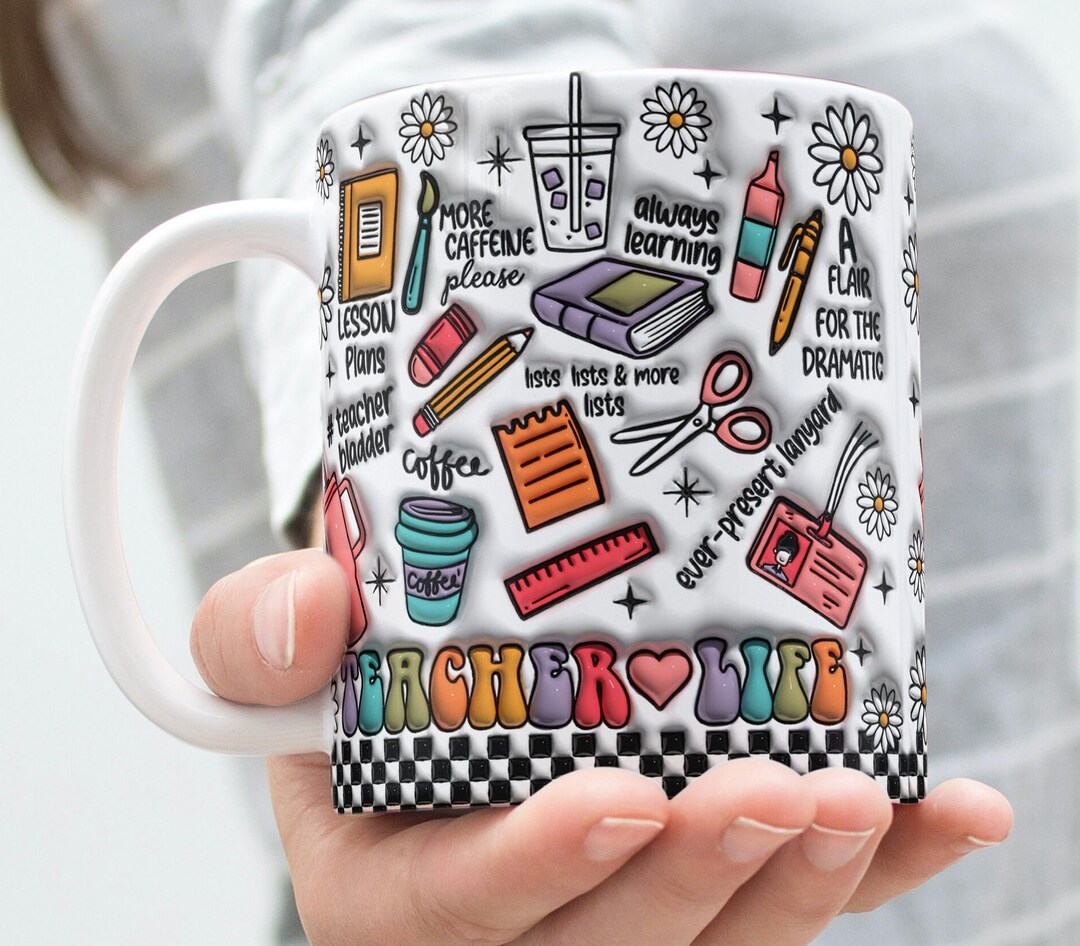 Lehrer-Becher-Sublimations-Digital-Designs, Lehrer-Bestätigungs-Becher ...