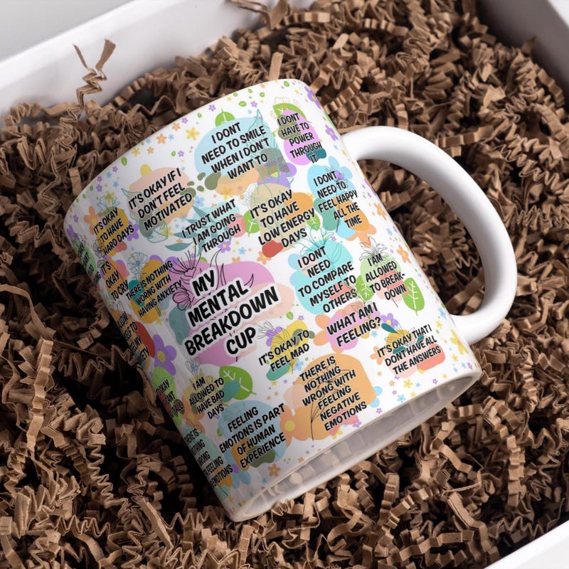 Art Mental Health Mug - Etsy UK