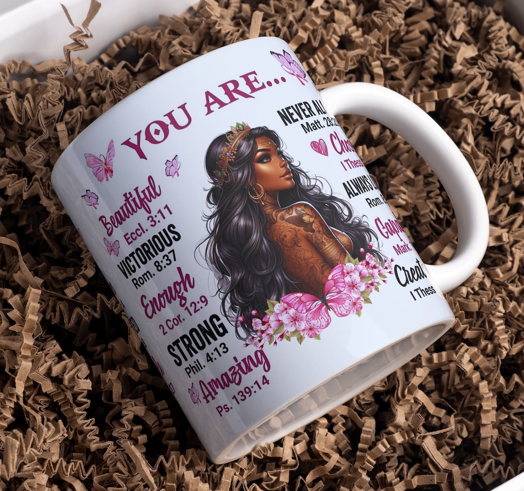 Religious Bible Cup Wrap Around Mug Design 15oz & 11oz, Inspirational ...