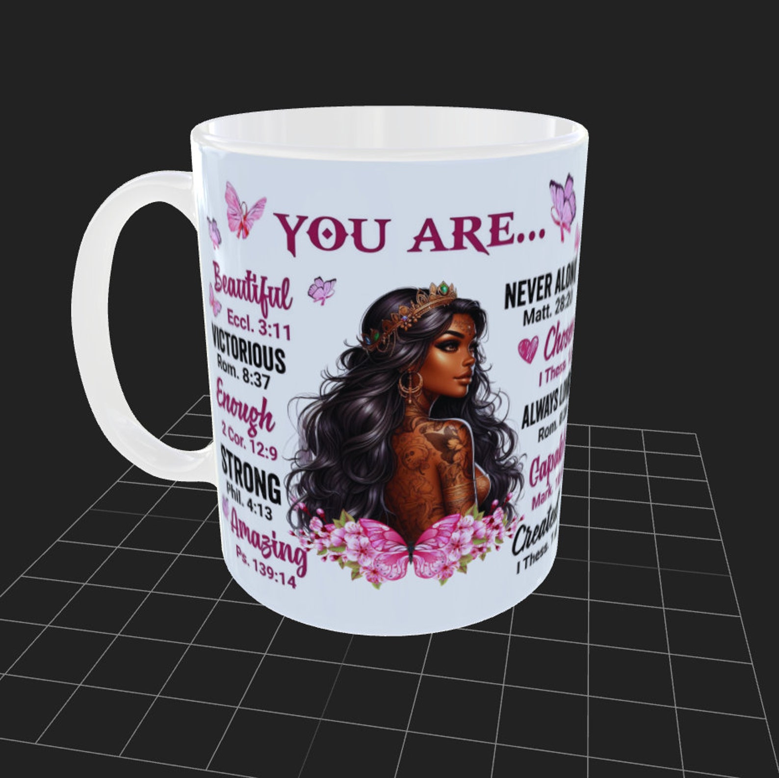 Religious Bible Cup Wrap Around Mug Design 15oz & 11oz, Inspirational ...