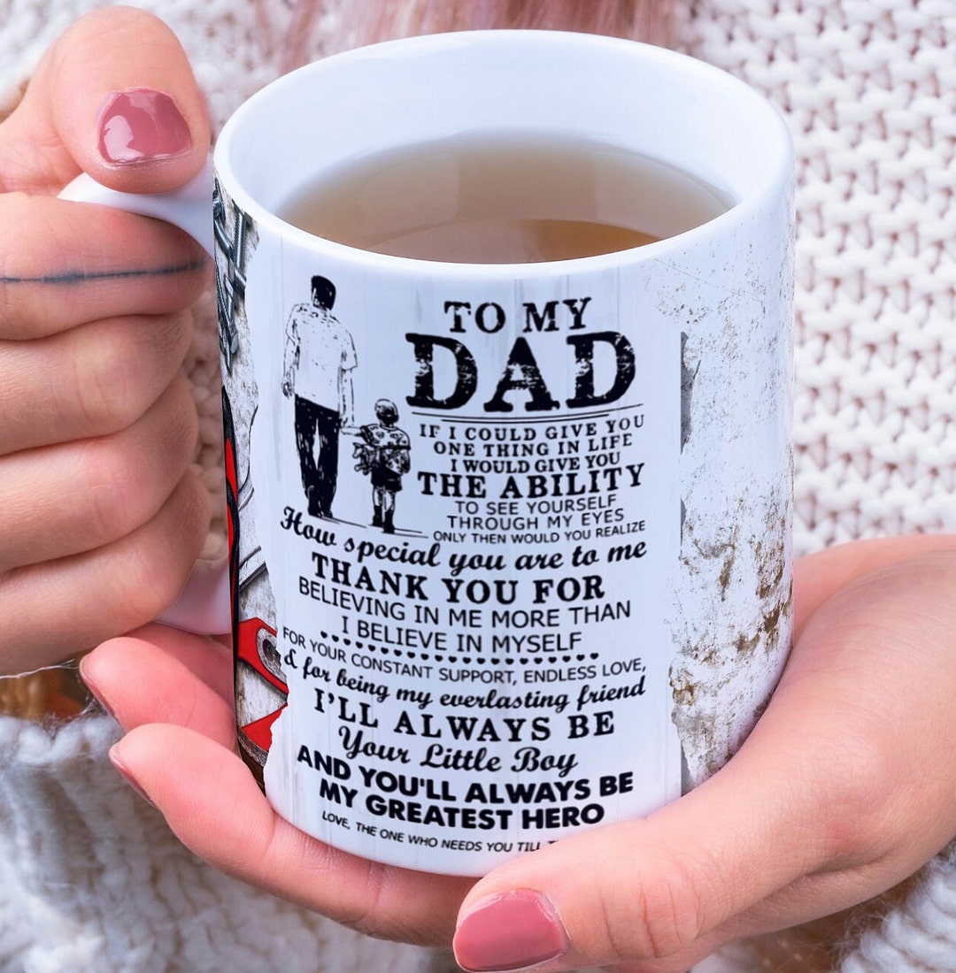 To My Dad Mug Sublimation Design: Affirmation Mug Wraps (digital ...