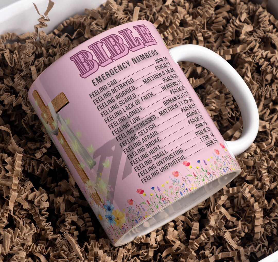 Bible Emergency Numbers Mug Design: Sublimation PNG (digital Download ...
