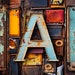 26 Alphabet License Plate Letters A to Z, Individual Letters ...