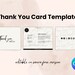 Editable Thank You Card Canva Template - Etsy