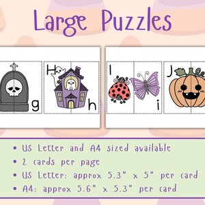 26 Halloween Alphabet Matching Game | Uppercase Lowercase Letter ...
