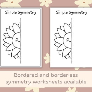50 Symmetry Drawing Worksheets | Preschool Homeschool Fine Motor Skills ...