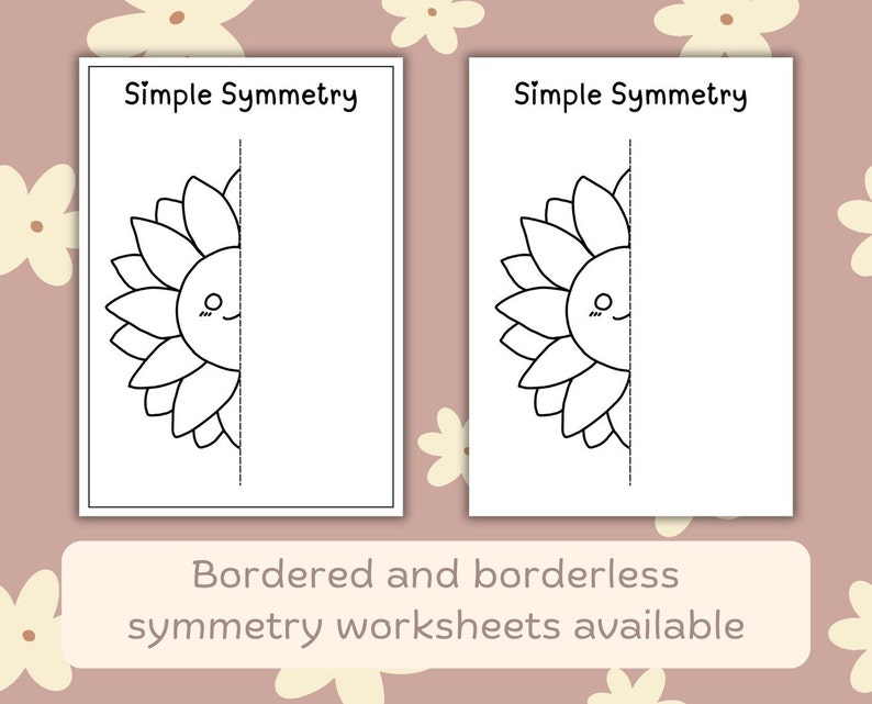 50 Symmetry Drawing Worksheets | Preschool Homeschool Fine Motor Skills ...