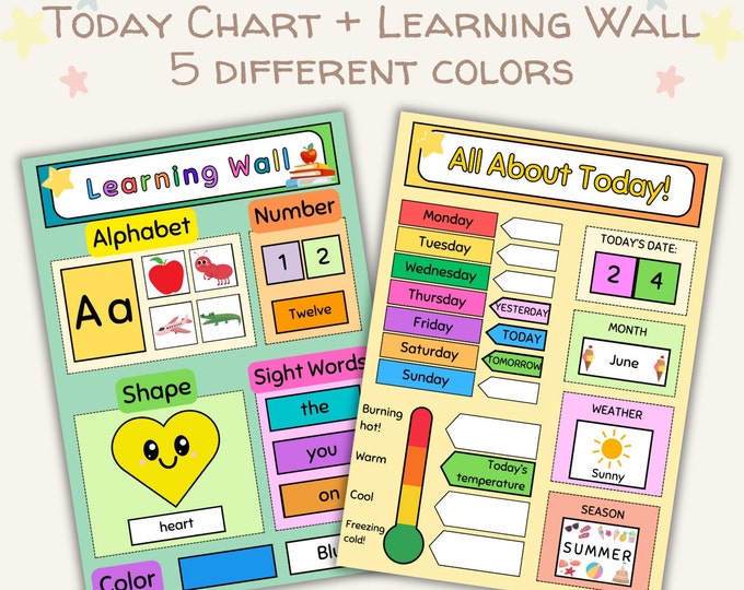 Preschool Circle Time Board Bundle | Printable DIY Learning Wall ...