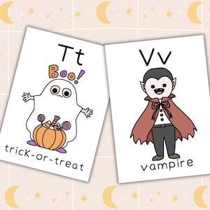 26 Halloween Alphabet Flashcards | Halloween ABC A-Z Flashcards ...