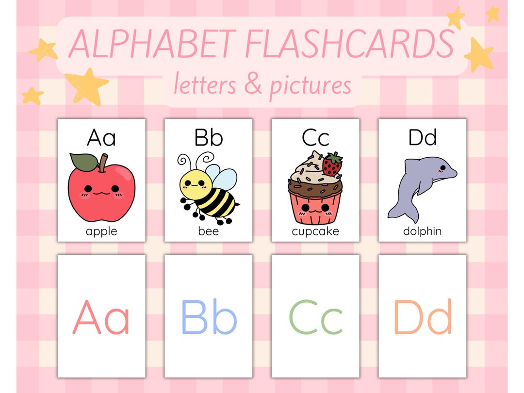 Alphabet Flashcards | ABC Educational Learning Cards | Preschool ...