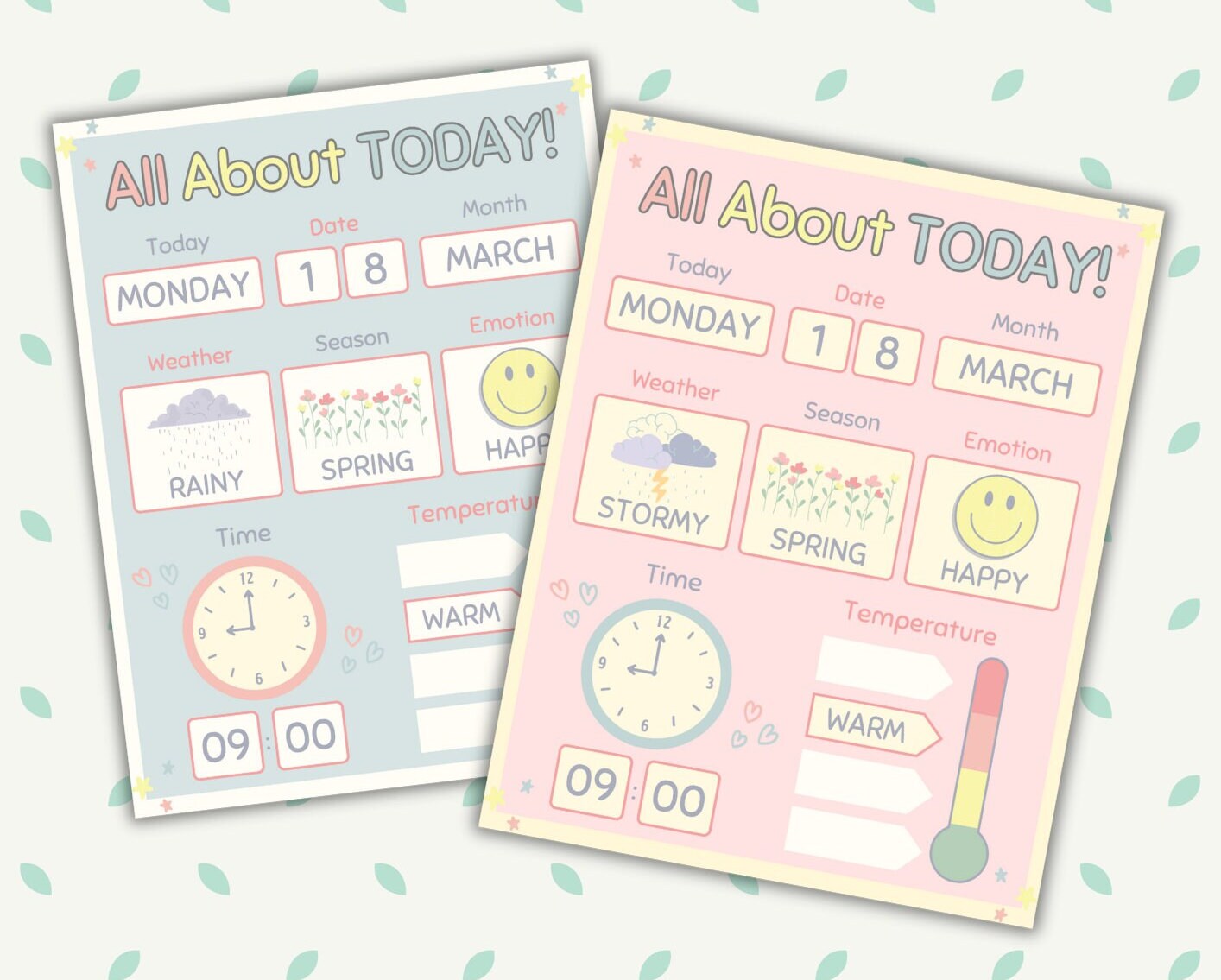 Morning Board | Circle Time | Today Chart | Preschool Homeschool ...
