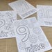 1-10 Simple Numbers Coloring Pages | Preschool Coloring Sheets ...