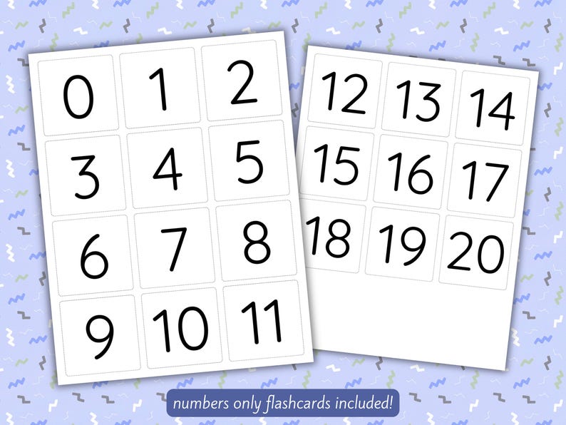 ASL Numbers 0-20 Flashcards | ASL Classroom Decor | American Sign ...
