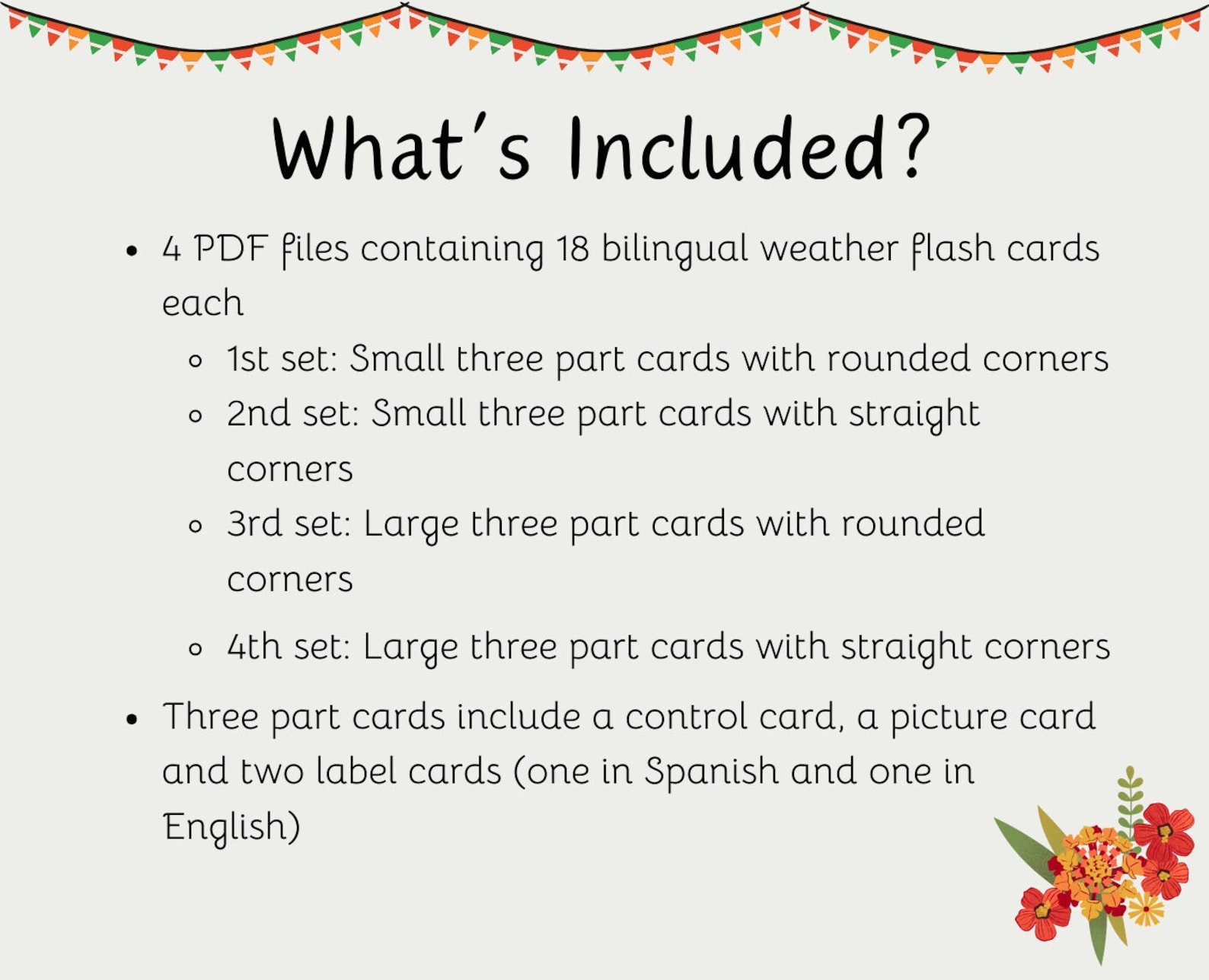 Spanish and English Weather Flash Cards | Bilingual Weather Toddler ...