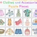 50 Clothes and Accessories Matching Game | Toddler Puzzle Activity ...