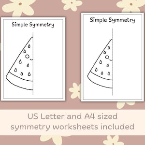 50 Symmetry Drawing Worksheets | Preschool Homeschool Fine Motor Skills ...