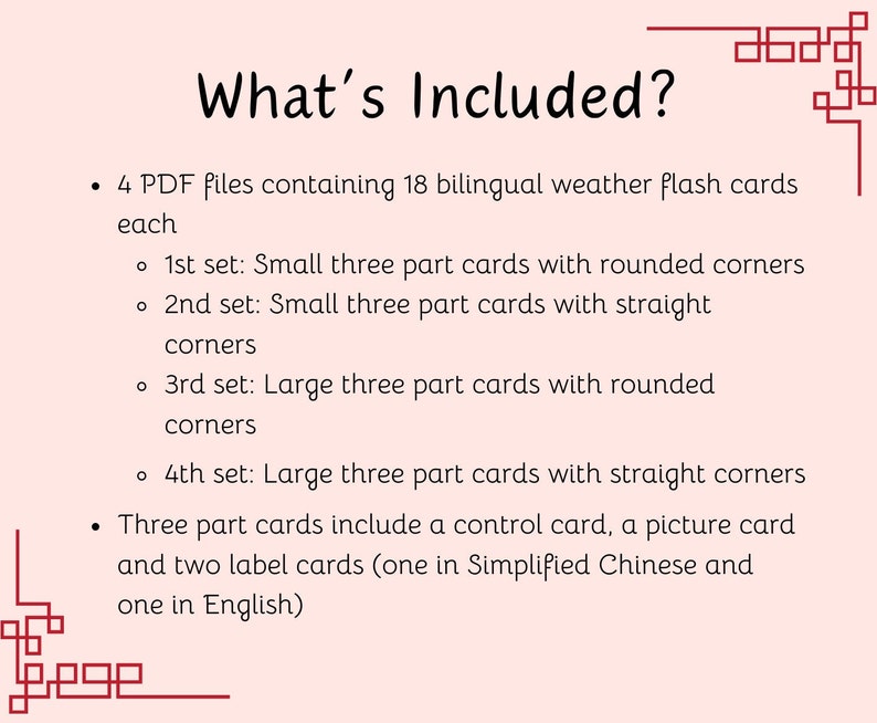 Mandarin Simplified Chinese and English Weather Flash Cards | Bilingual ...