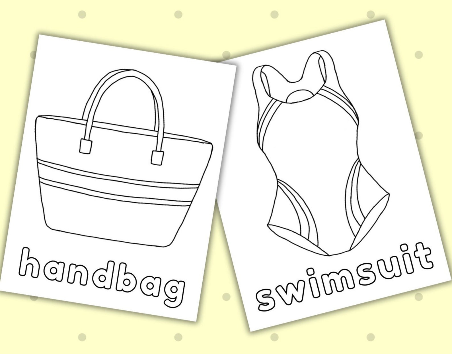 50 Clothes and Accessories Coloring Pages | Preschool Coloring Pages ...
