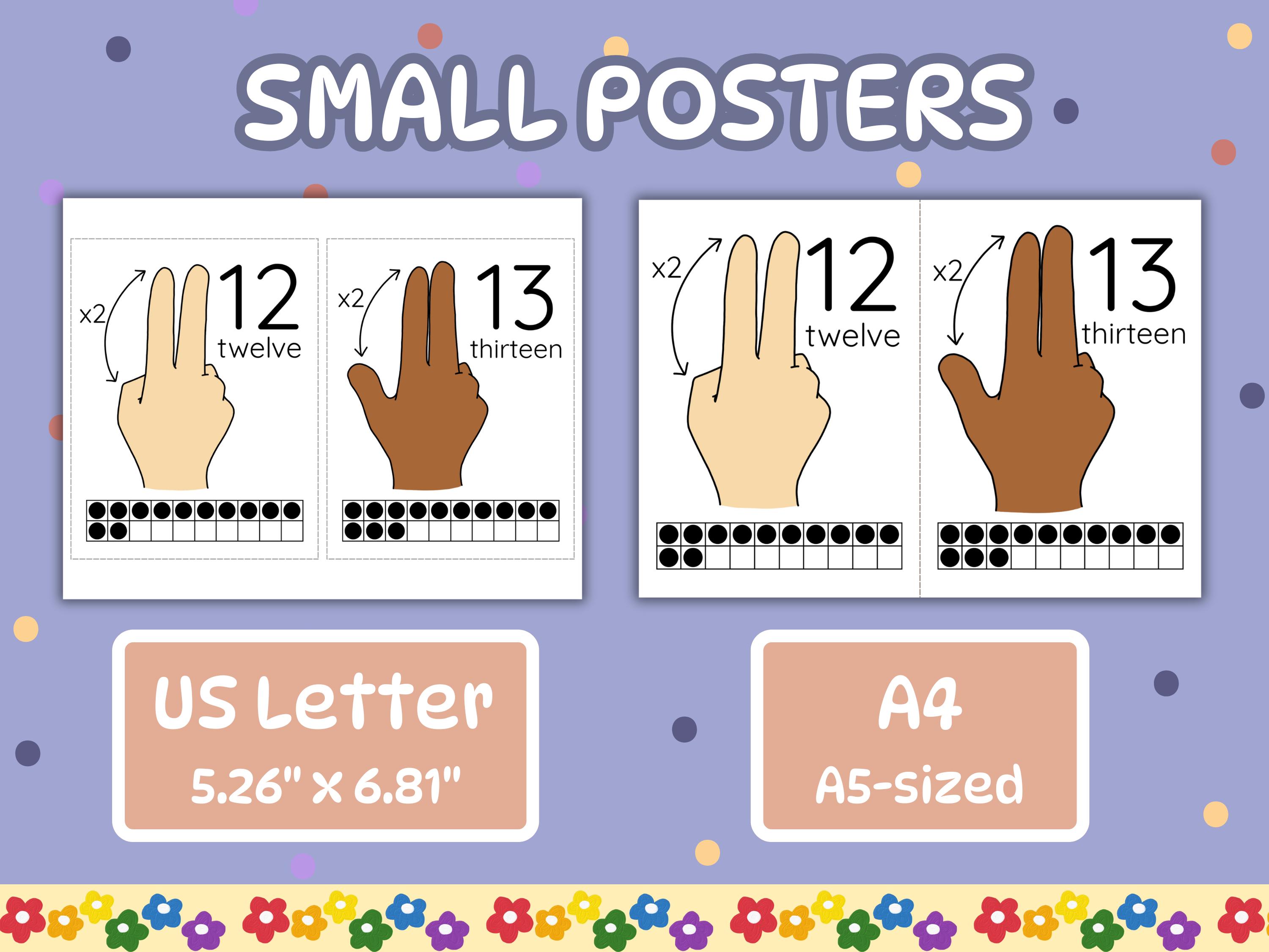 ASL Numbers 0-20 Posters | American Sign Language Classroom Decor ...