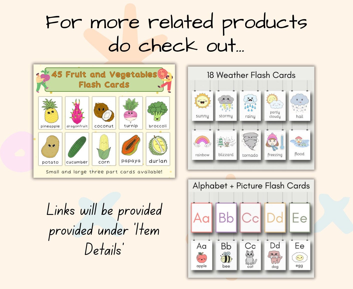 24 Farm Animals Flashcards Preschool Printables Toddler Animal Flash ...
