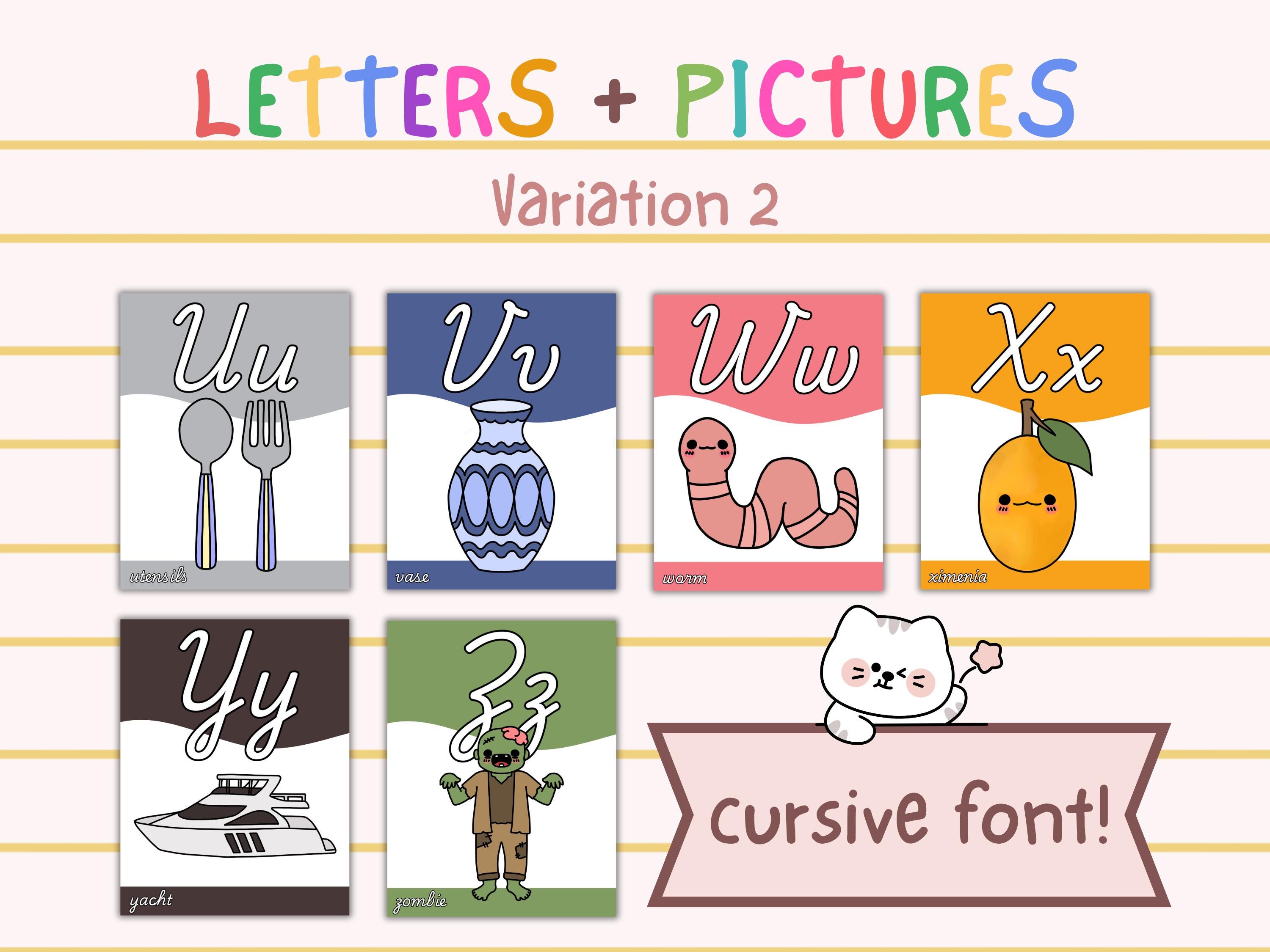 Classroom Alphabet Posters | Rainbow Letter Preschool Phonics ...