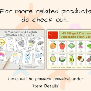 24 Simplified Chinese and English Bilingual Farm Animals Flashcards ...