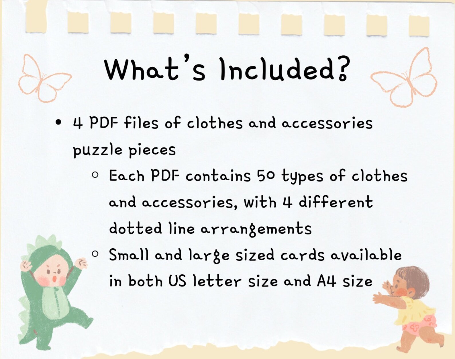 50 Clothes and Accessories Matching Game | Toddler Puzzle Activity ...